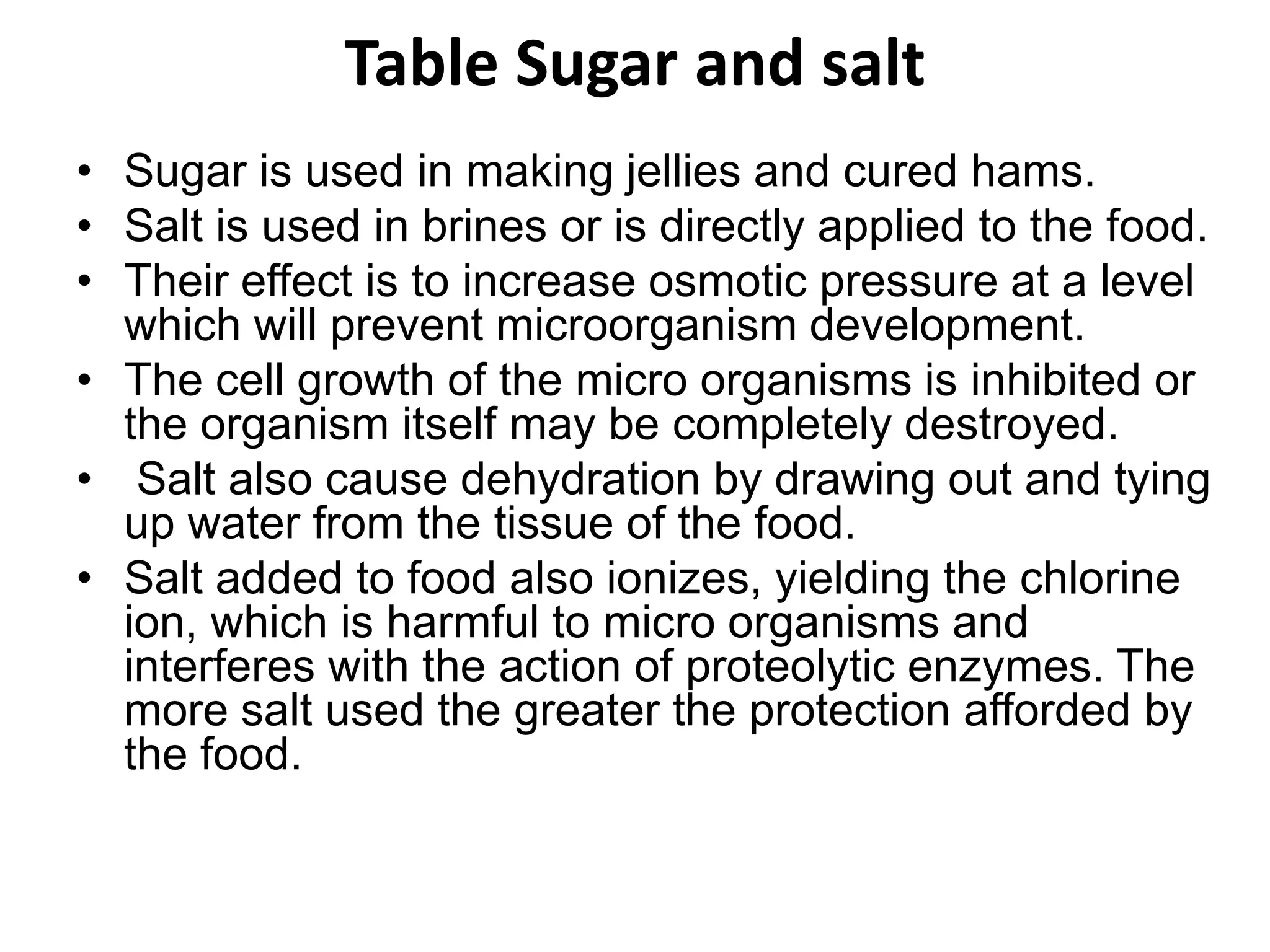 Lecture 5 chemical preservation of food | PDF