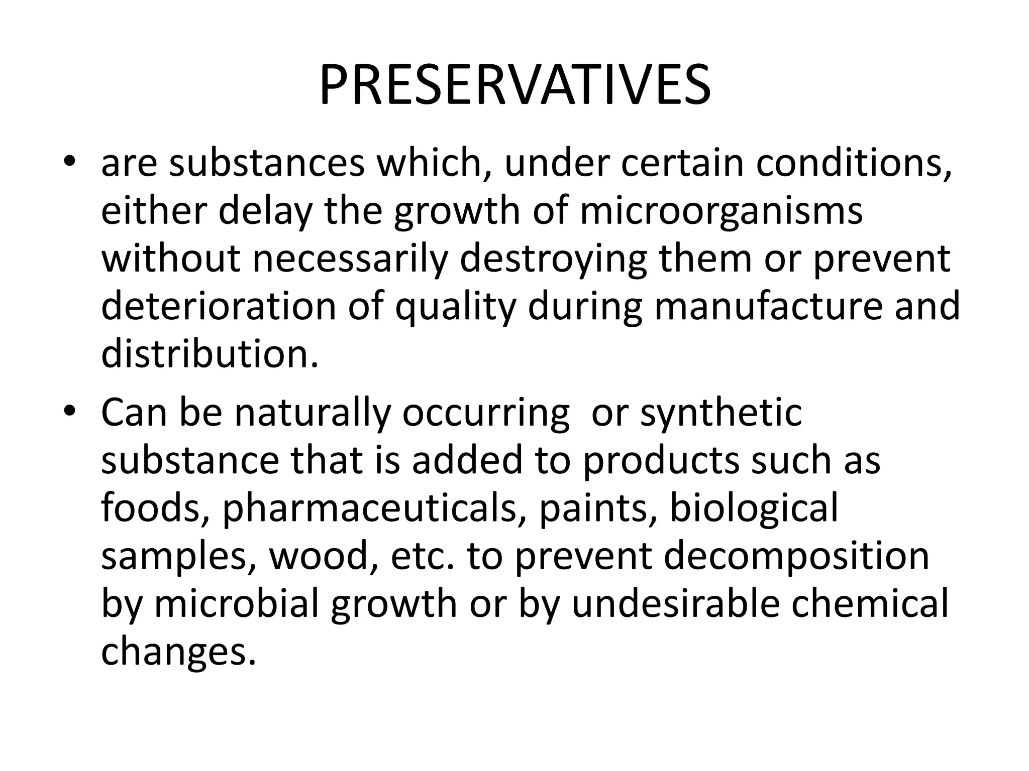 Lecture 5 chemical preservation of food | PDF