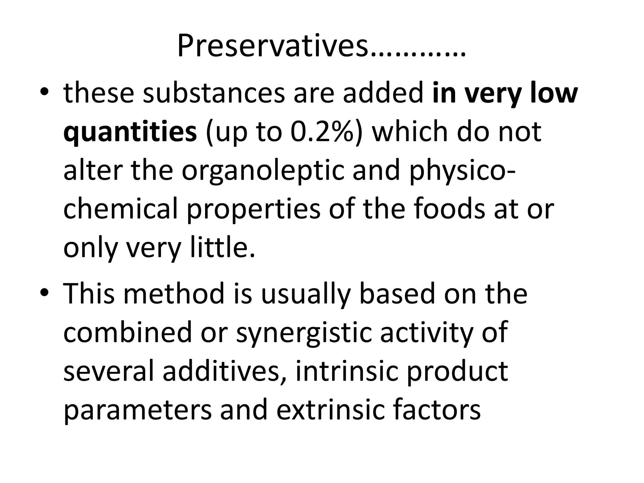 Lecture 5 chemical preservation of food | PDF