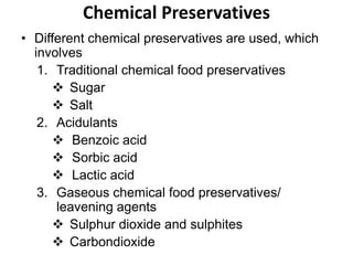 Lecture 5 chemical preservation of food | PDF