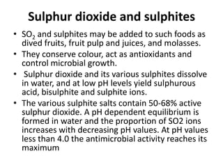 Lecture 5 chemical preservation of food | PDF