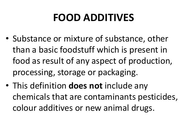 Lecture 5 Chemical Preservation Of Food