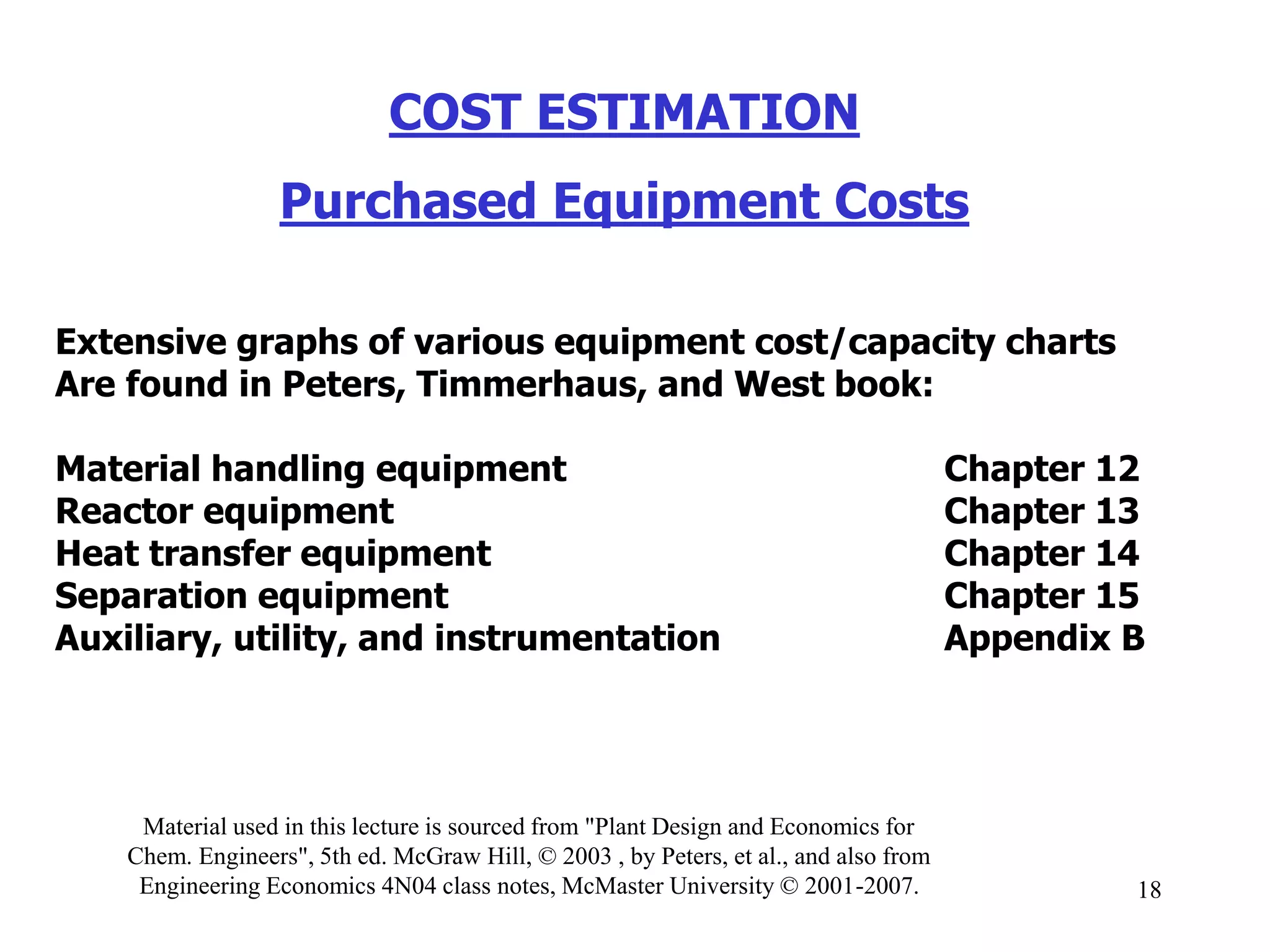Lecture # 5 cost estimation i | PDF