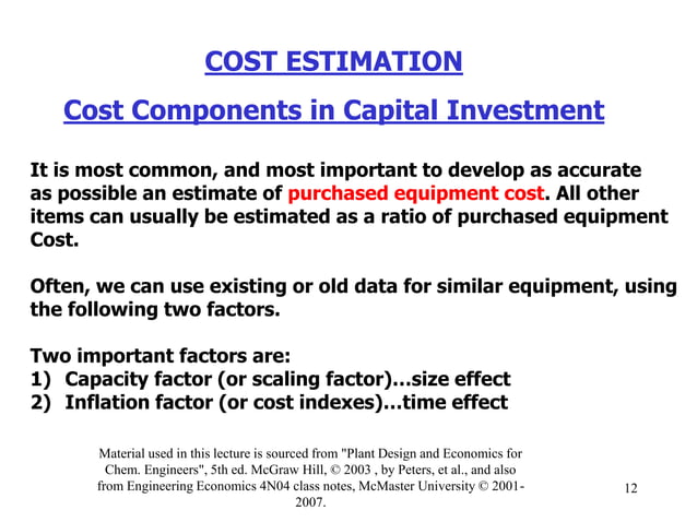 Lecture # 5 cost estimation i | PDF