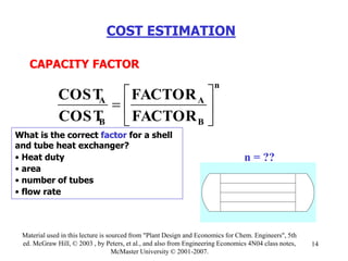 Lecture # 5 cost estimation i | PDF