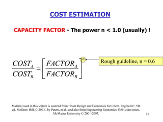 Lecture # 5 cost estimation i | PDF