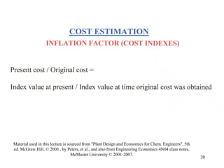 Lecture # 5 cost estimation i | PDF