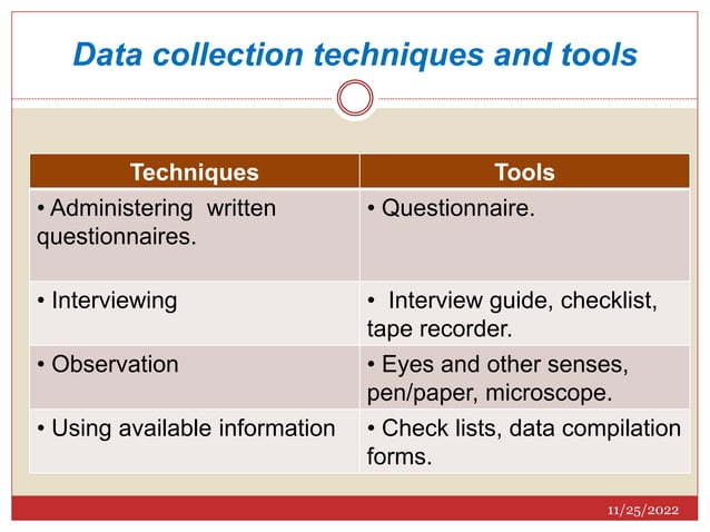 Data Collection Methods | PPTX