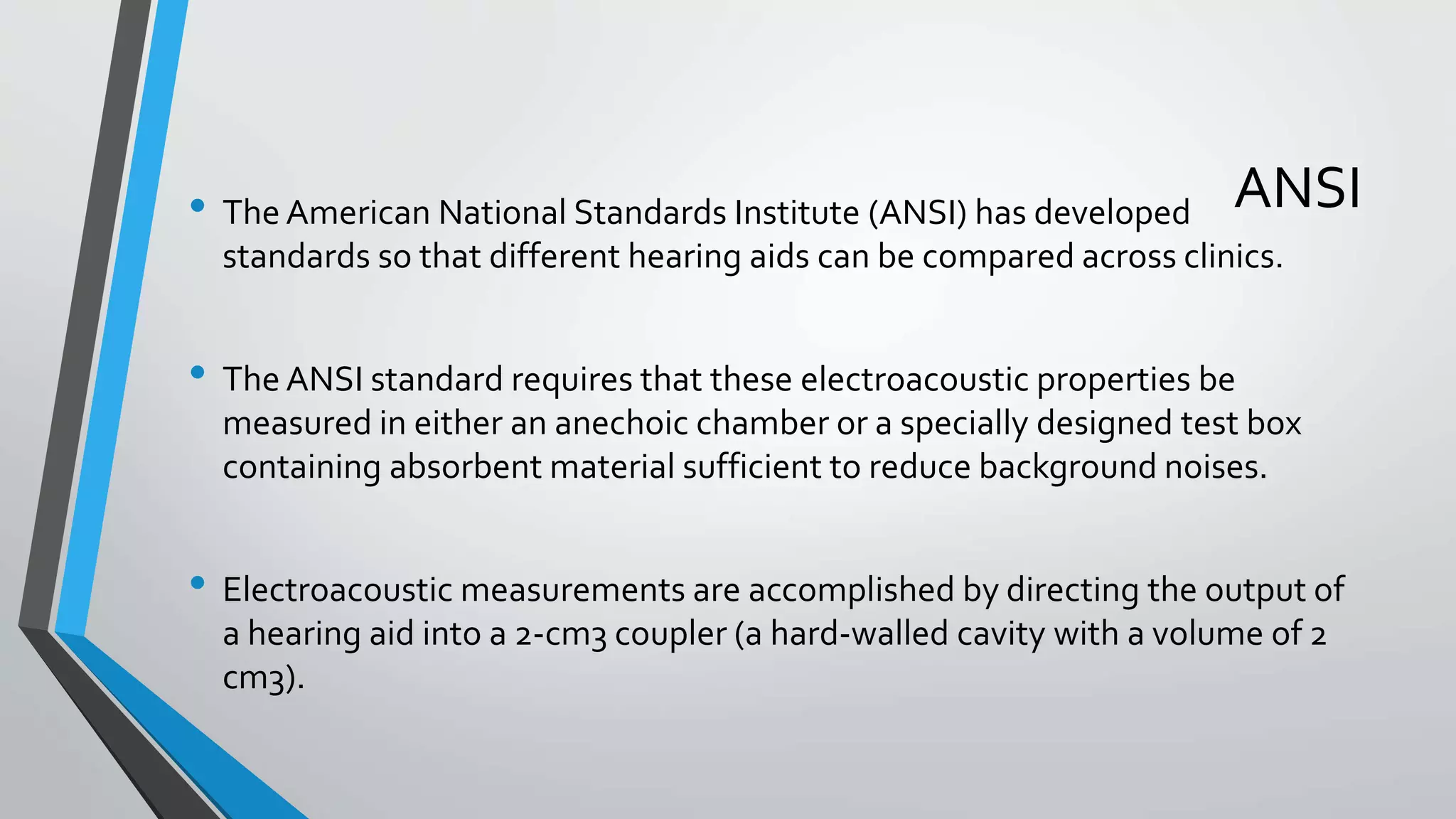 Lecture 5 description of electro acoustic characteristics of hearing ...