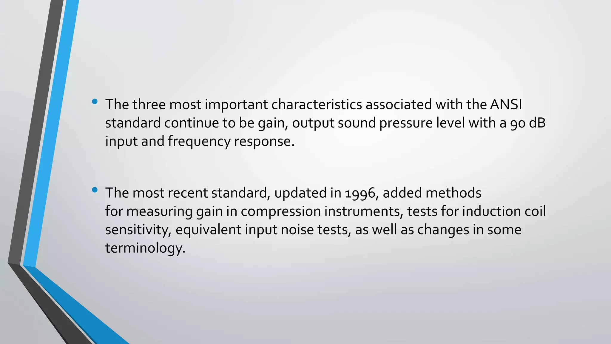 Lecture 5 description of electro acoustic characteristics of hearing ...