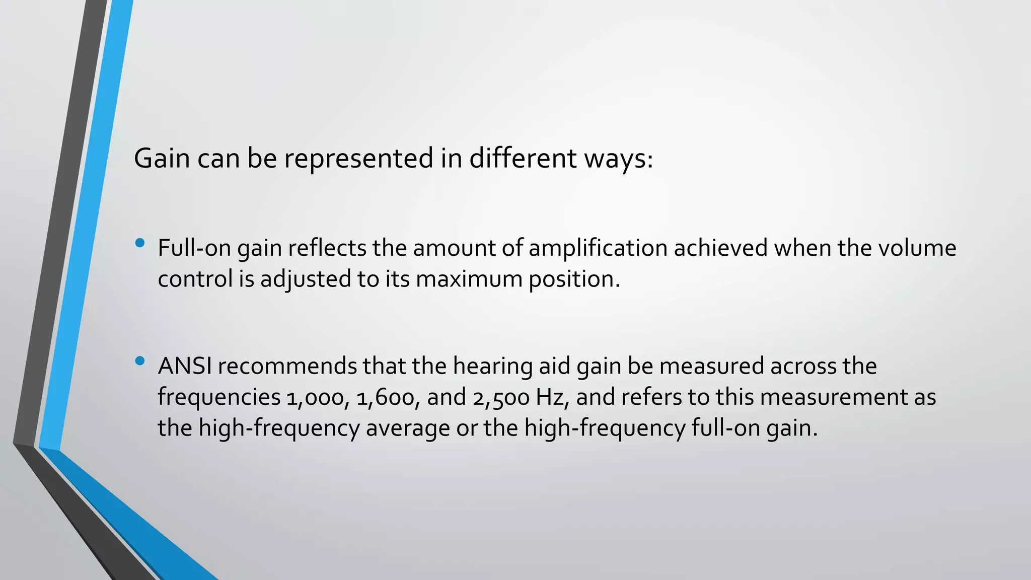 Lecture 5 description of electro acoustic characteristics of hearing ...