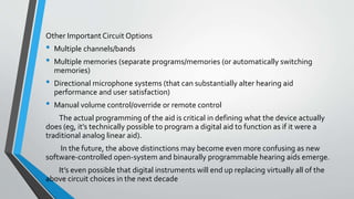 Lecture 5 description of electro acoustic characteristics of hearing ...