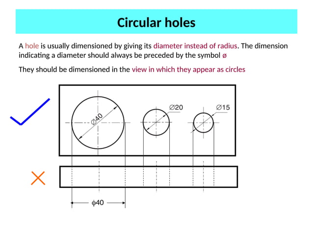 Lecture 5 Dimensioning for engineering drawing | PPT