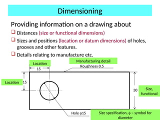 Lecture 5 Dimensioning for engineering drawing | PPT