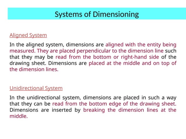 Lecture 5 Dimensioning for engineering drawing | PPT