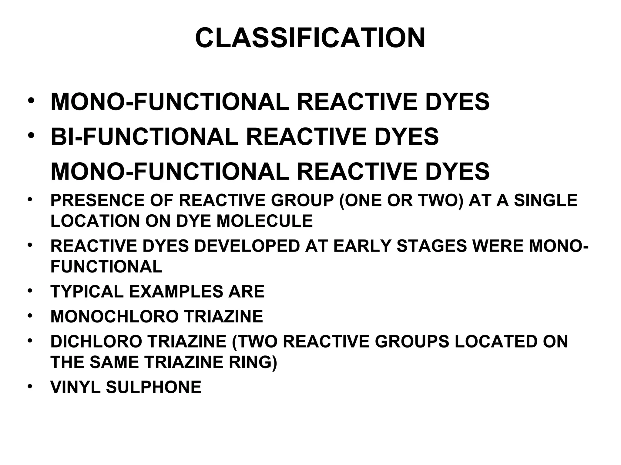 Lecture 5 dyeing of cotton with reactive dyes | PPT