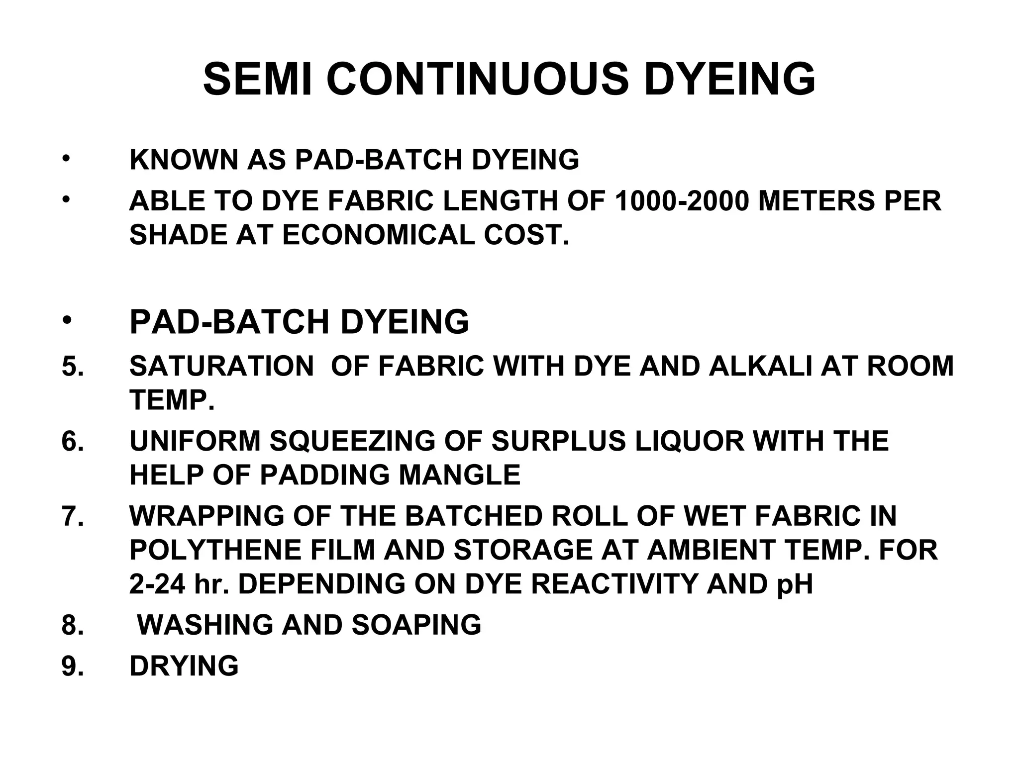 Lecture 5 dyeing of cotton with reactive dyes | PPT
