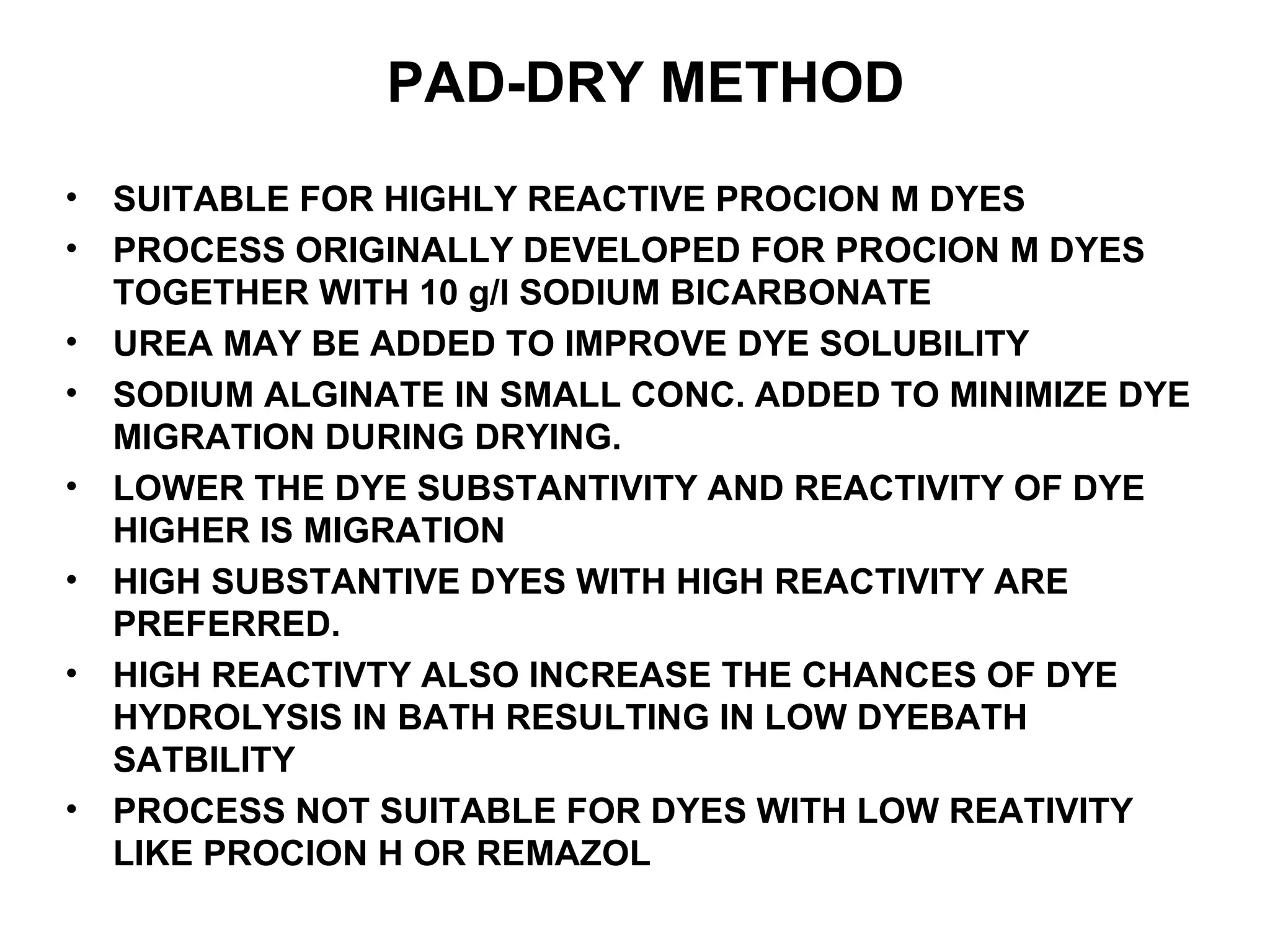 Lecture 5 dyeing of cotton with reactive dyes | PPT