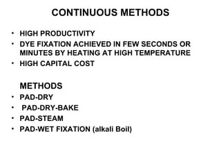 Lecture 5 dyeing of cotton with reactive dyes | PPT
