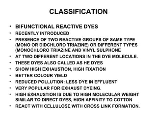 Lecture 5 dyeing of cotton with reactive dyes | PPT