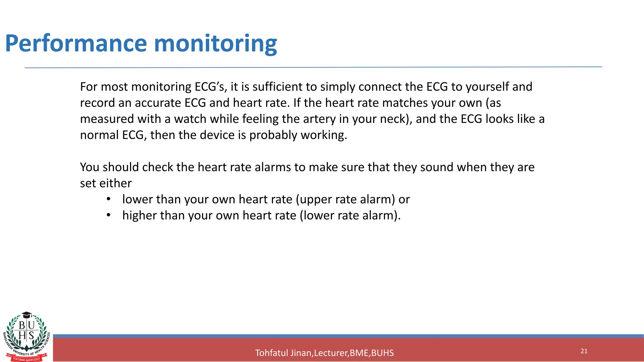 ECG Recorder description types operation use | PDF