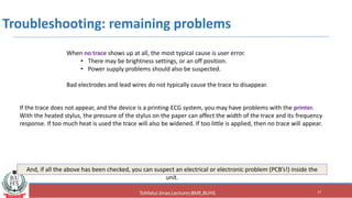 ECG Recorder description types operation use | PDF