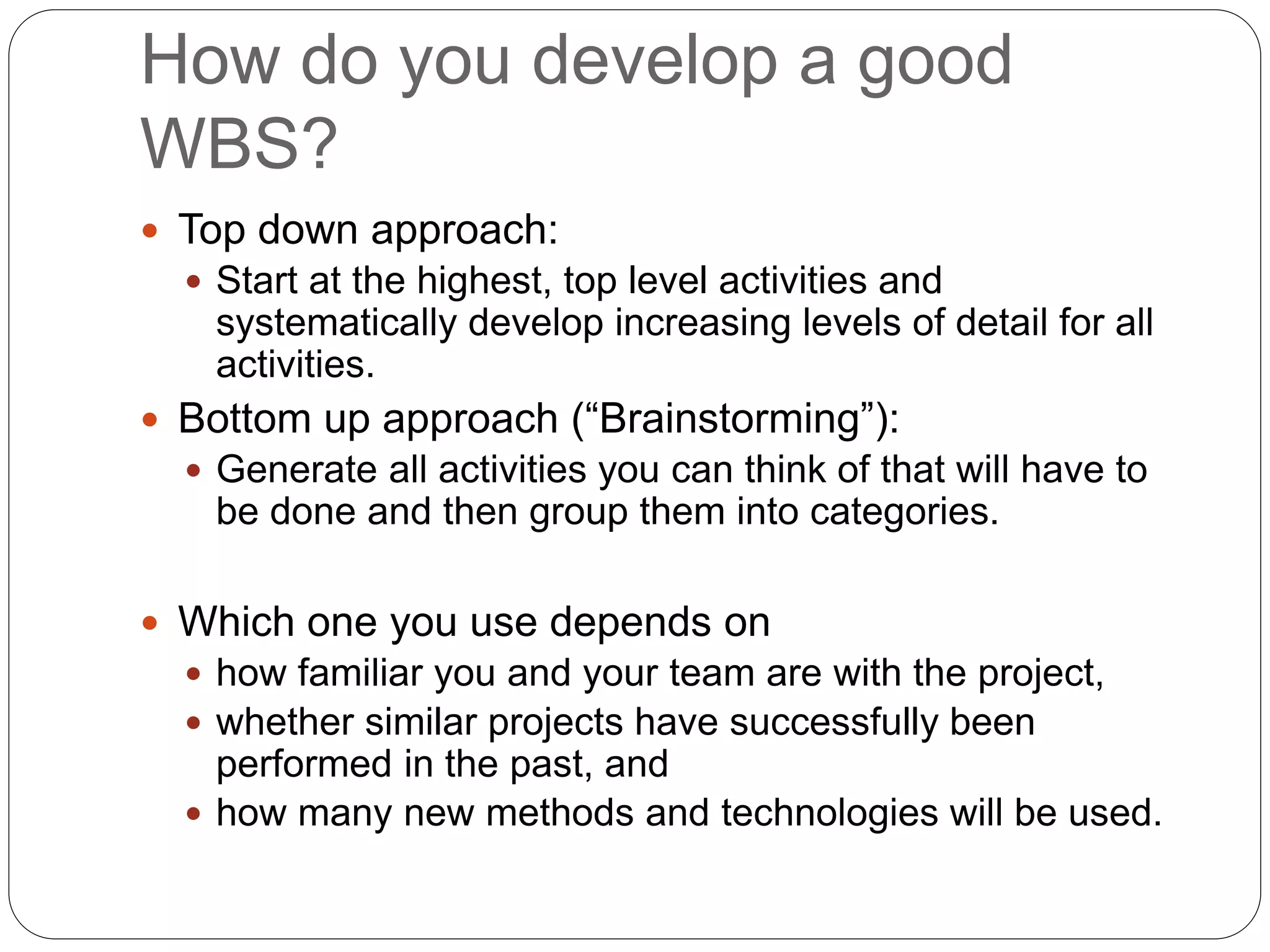 Engineering Economics|Work Breakdown Structure | PPTX