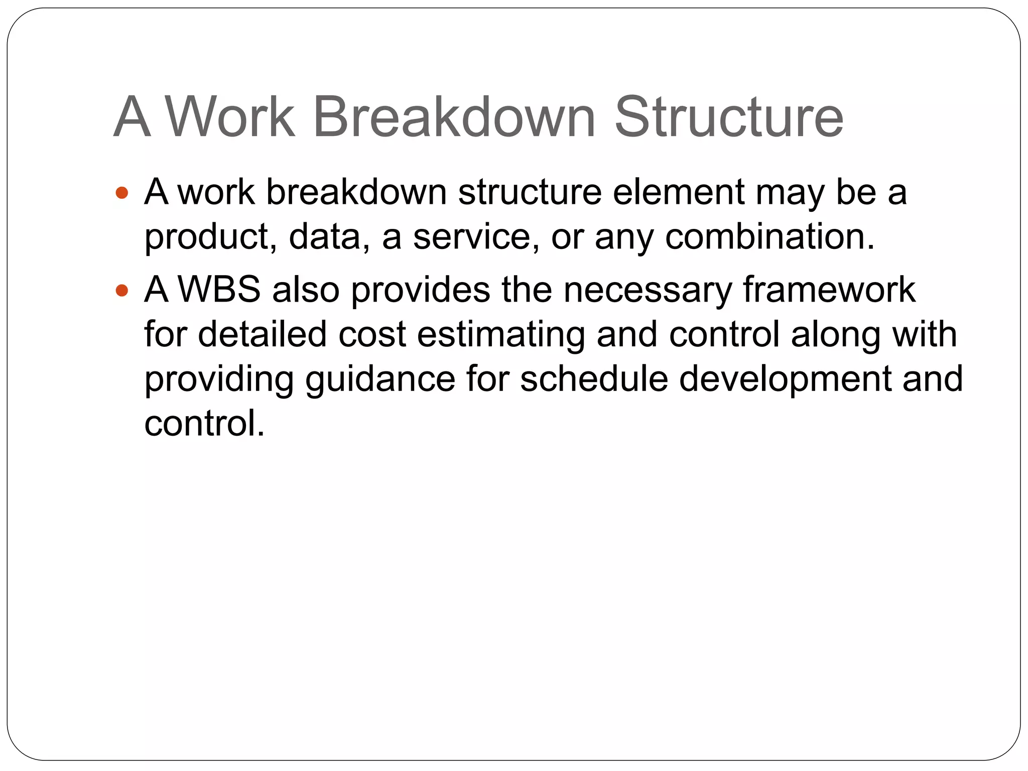 Engineering Economics|Work Breakdown Structure | PPTX