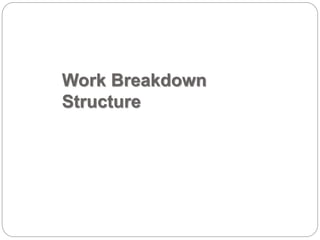 Engineering Economics|Work Breakdown Structure | PPTX