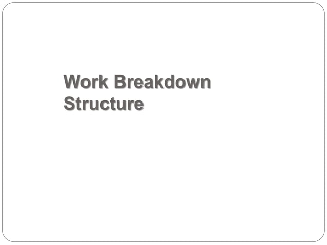 Engineering Economics|Work Breakdown Structure | PPTX | Business ...