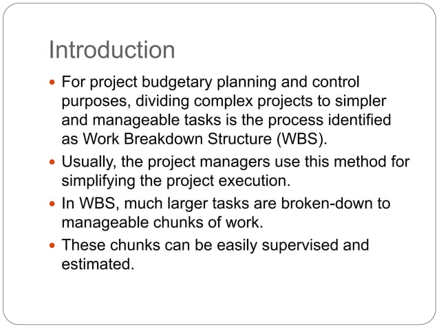 Engineering Economics|Work Breakdown Structure | PPTX | Business ...