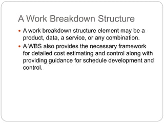 Engineering Economics|Work Breakdown Structure | PPTX