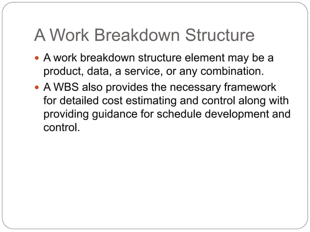 Engineering Economics|Work Breakdown Structure | PPTX | Business ...