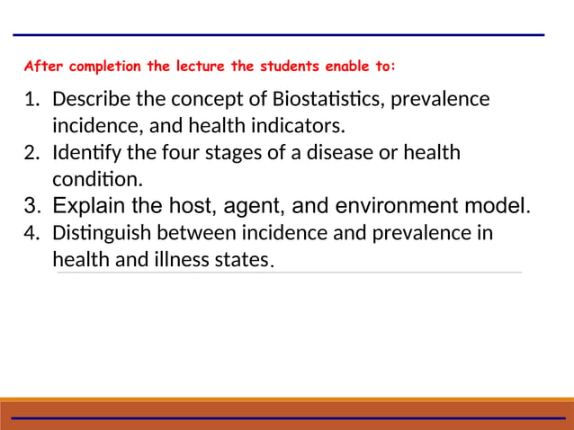 Lecture 5 Epidemiology And Biostatistics Ppt