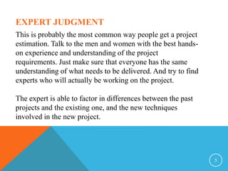 Lecture 5 Estimation techniques.ppt