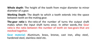 Lecture on Gear , how to draw it in mechanical drawing | PDF