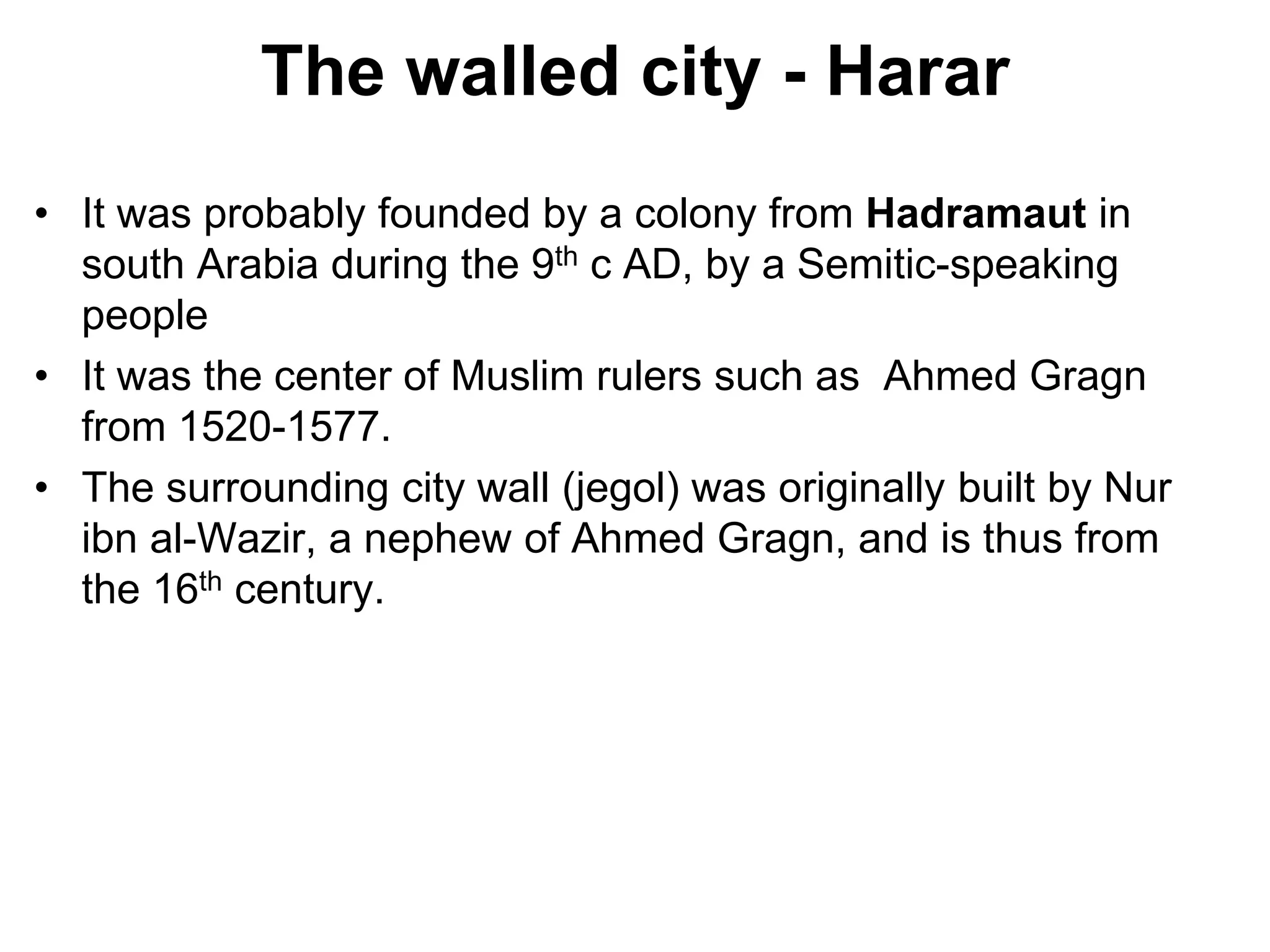 Lecture 5 Harar architecture | PDF