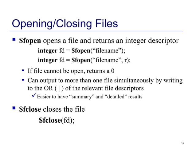 Verilog Lecture5 hust 2014 | PPT