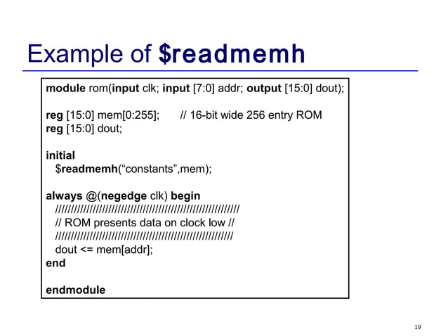 Verilog Lecture5 hust 2014 | PPT