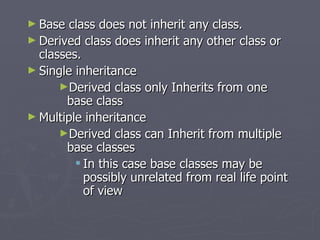 Lecture 5 Inheritance | PPT | Programming Languages | Computing
