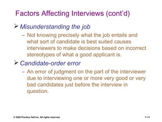 Lecture 5 interviewing candidates | PPT