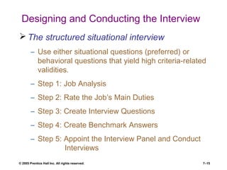Lecture 5 interviewing candidates | PPT