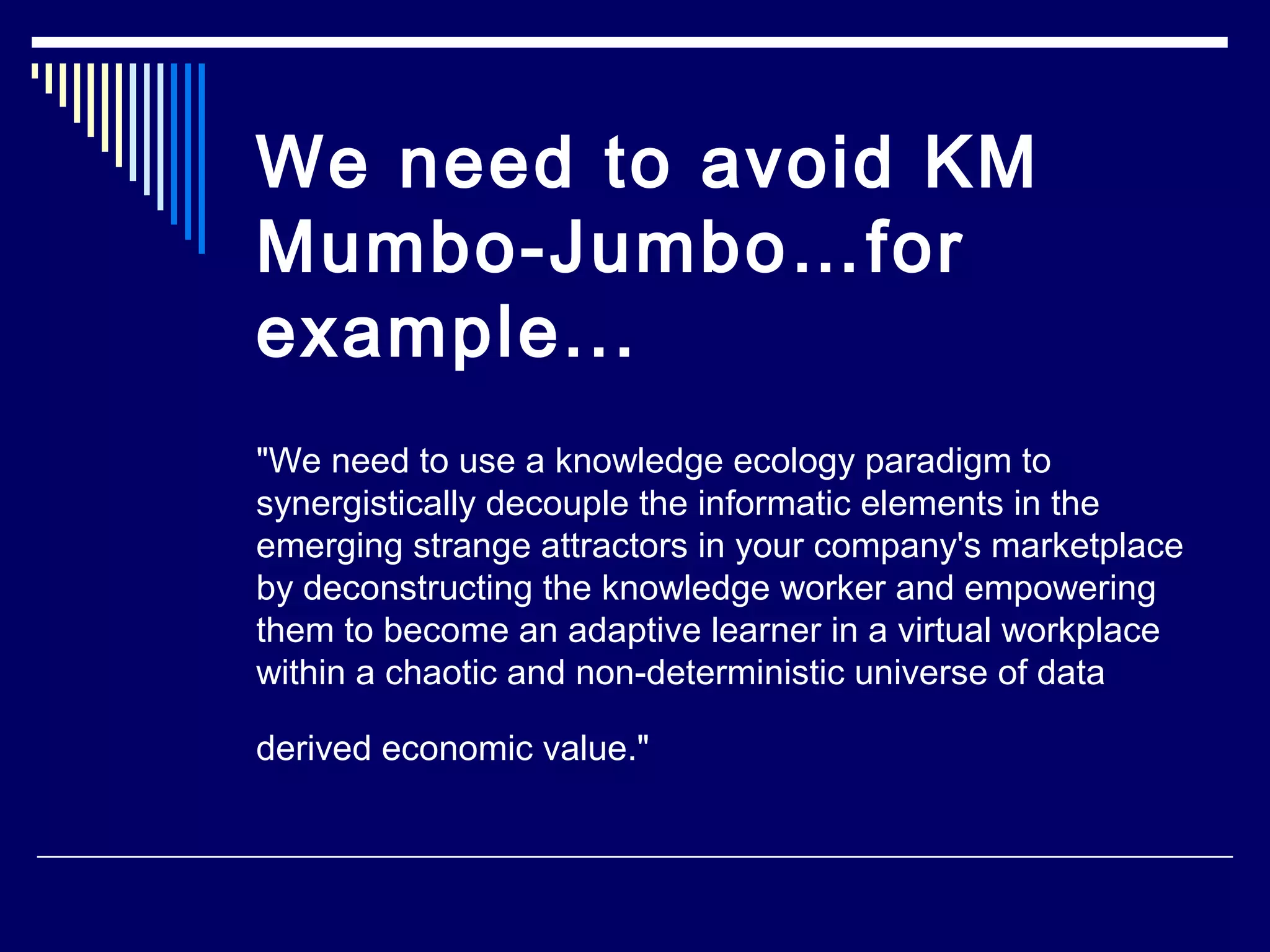 Introduction to Knowledge Management | PPT