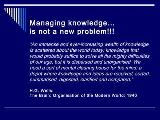 Introduction to Knowledge Management | PPT