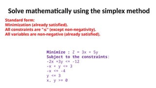 Scientific Computing and linear programming | PPTX