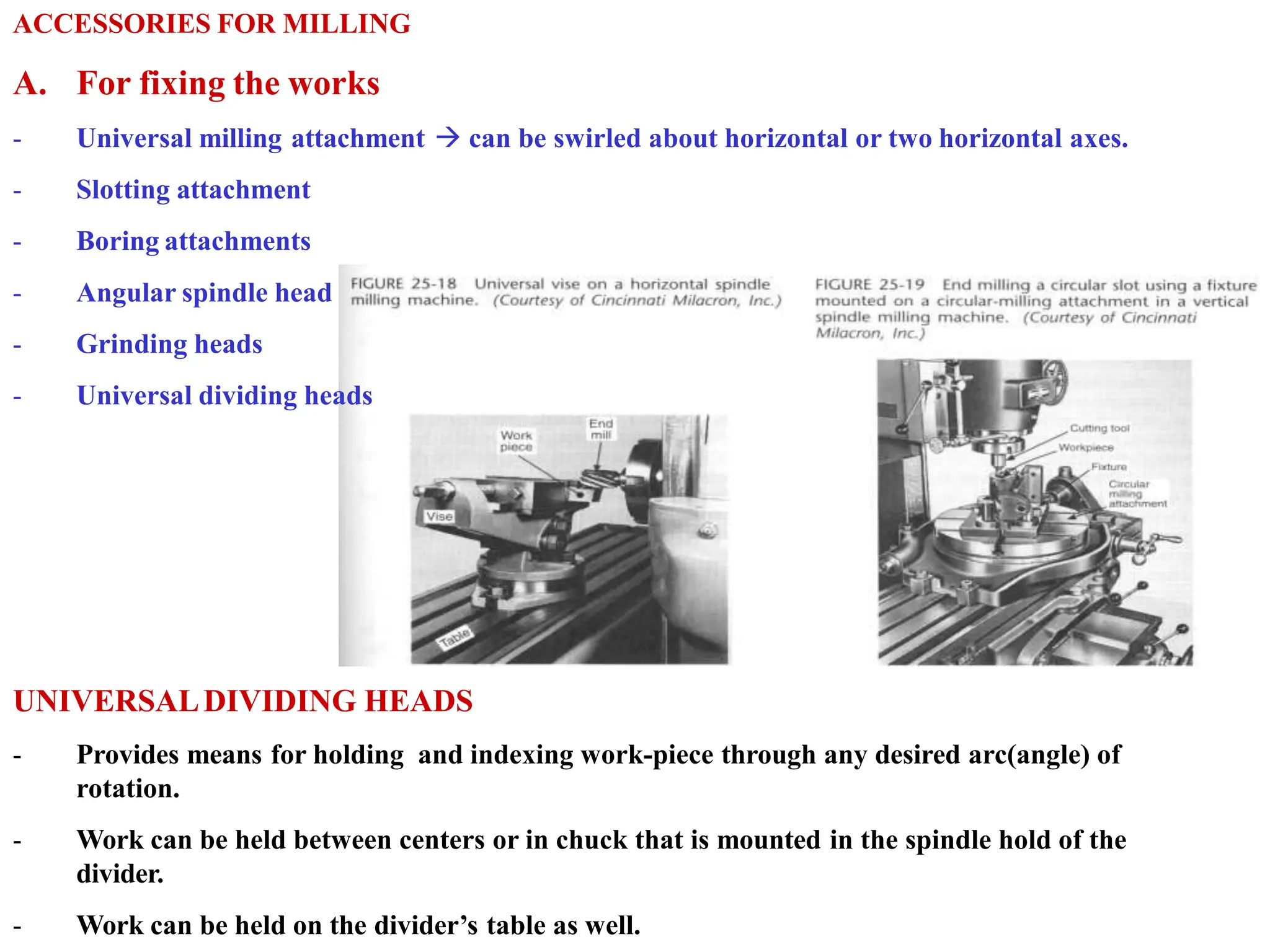 lecture5 milling.ppt machining operation | PPTX