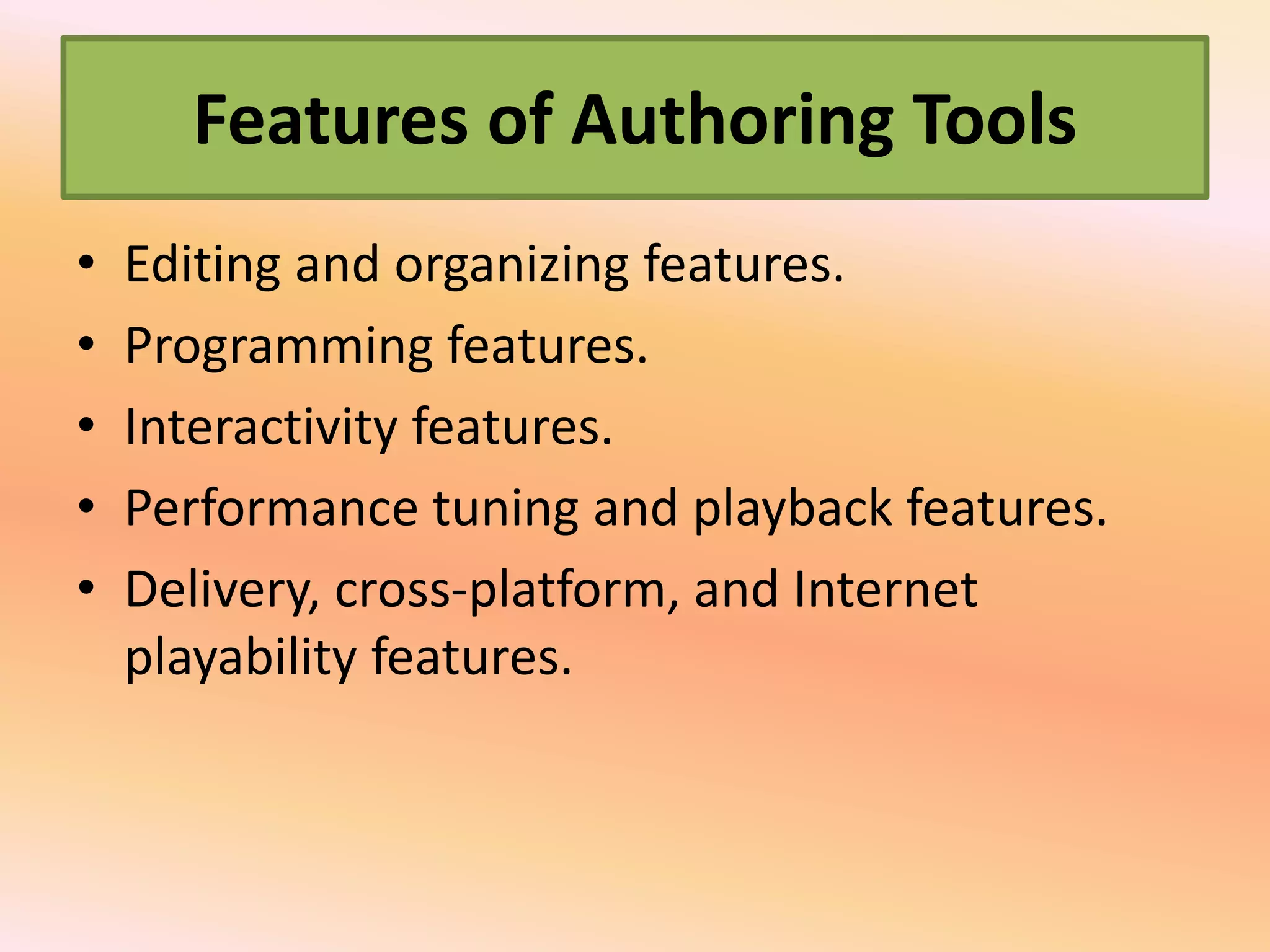 Multimedia Presentation and Authoring | PPTX