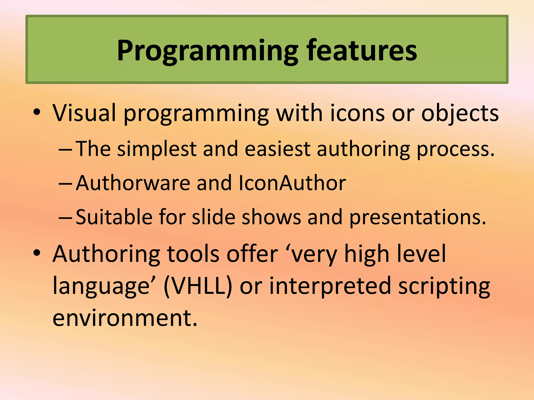 Multimedia Presentation and Authoring | PPTX