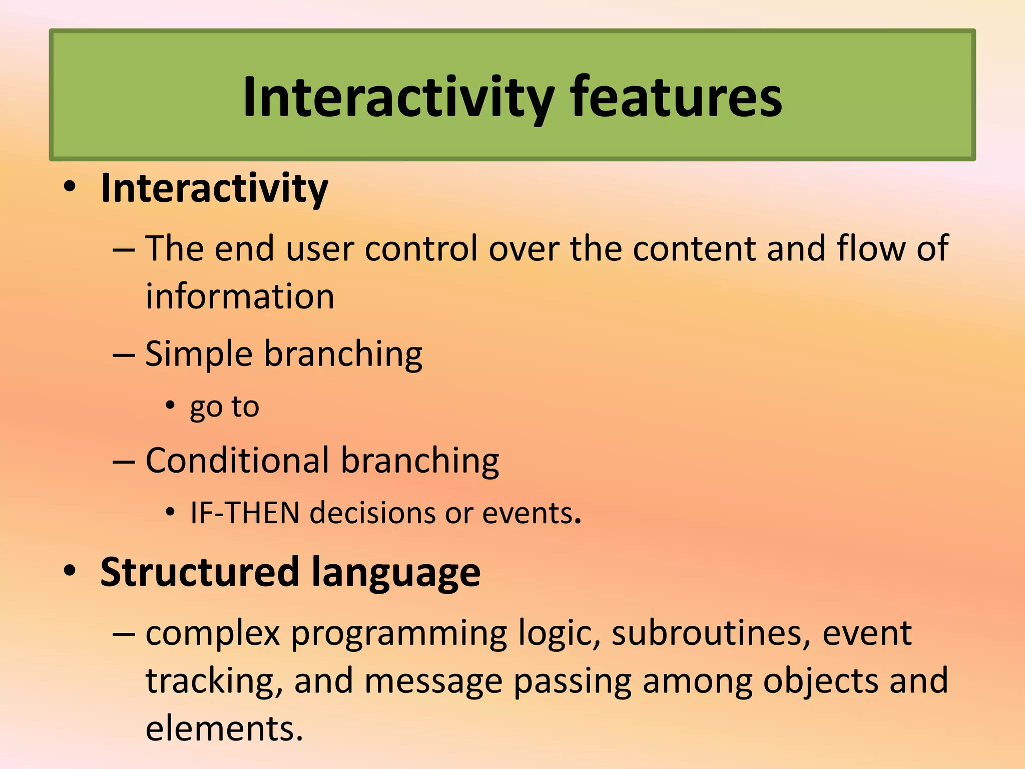 Multimedia Presentation and Authoring | PPTX