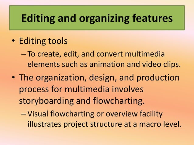 Multimedia Presentation and Authoring | PPTX